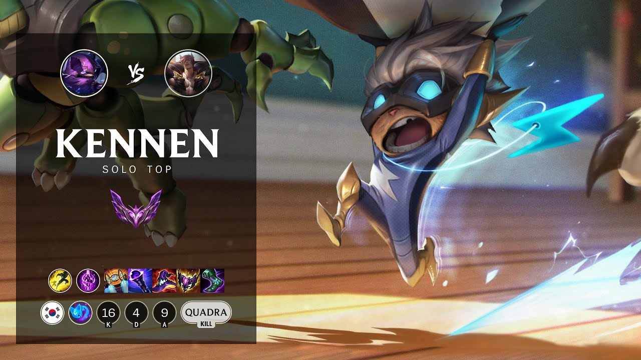 Kennen Top vs Sett - KR Master Patch 12.18 - YouTube