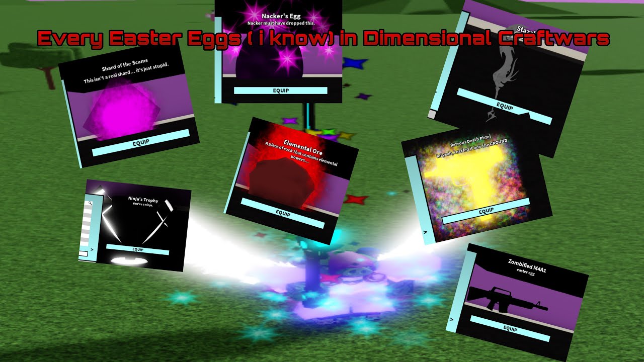 every easter eggs in Dimensional Craftwars - YouTube