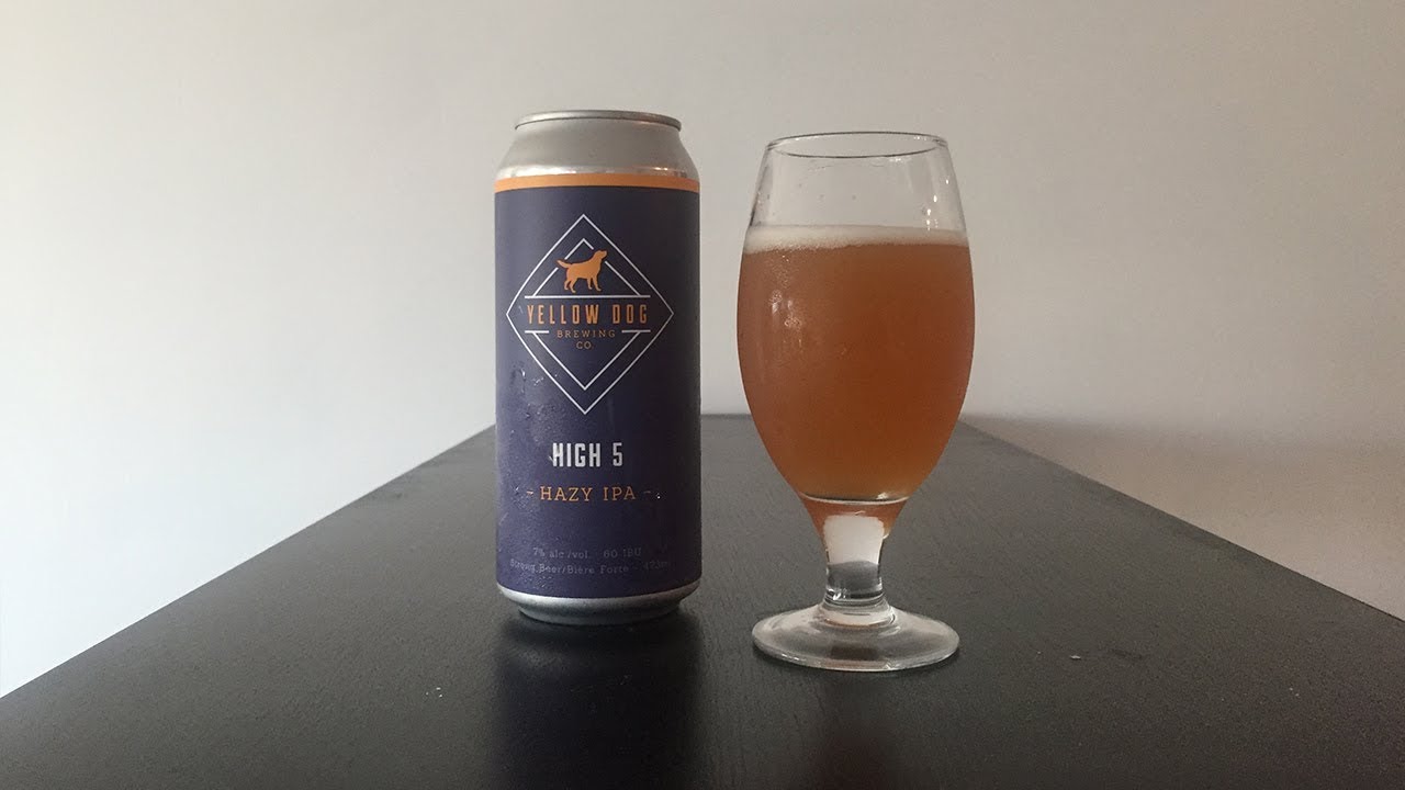 Yellow Dog Brewing “High 5” Hazy IPA | Awesome BC Craft Beer Ep. #10 ...