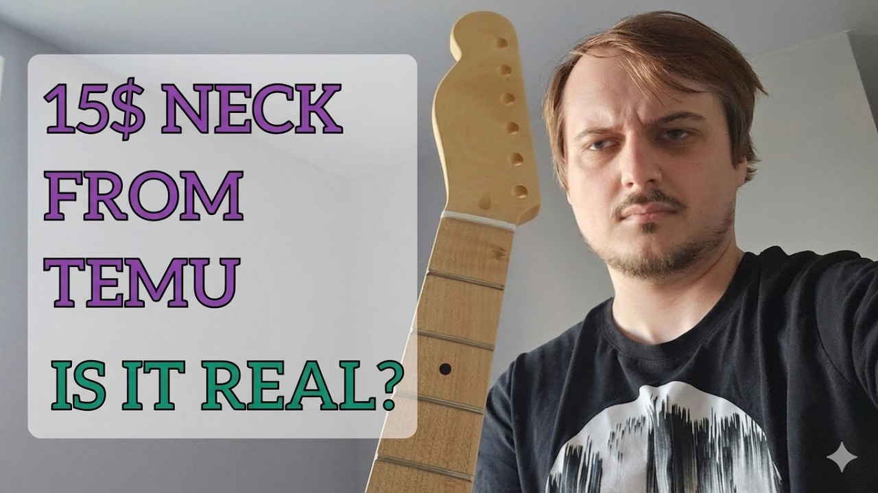 I Bought a $15 Guitar Neck from Temu | Is it real? - YouTube