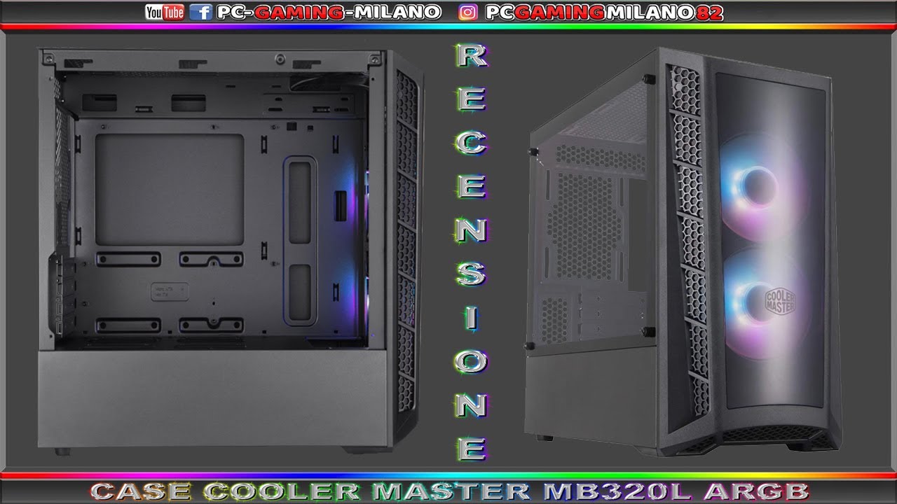 RECENSIONE CASE COOLER MASTER MB320L ARGB - YouTube