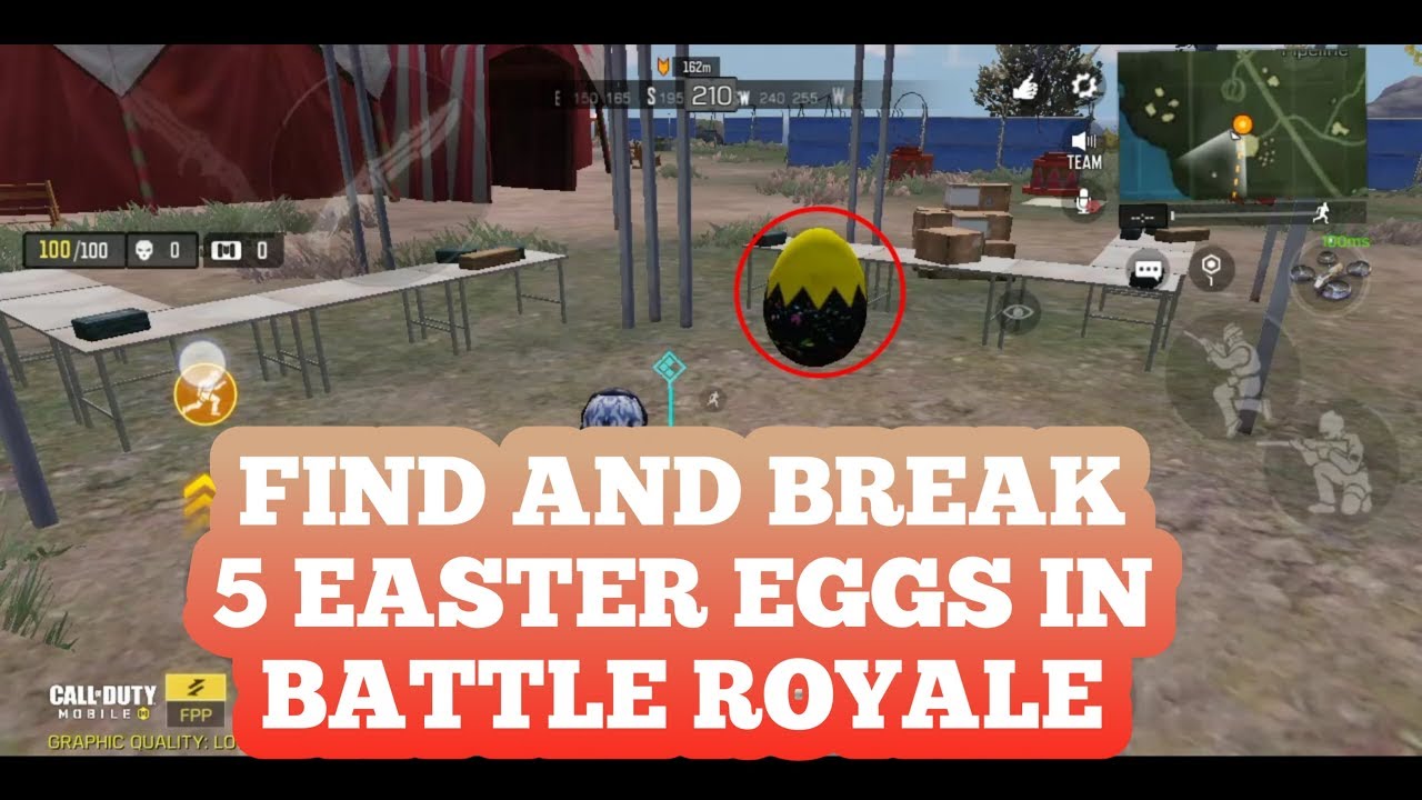 Break 5 Easter eggs in battle royale | Call Of Duty Mobile Codm - YouTube
