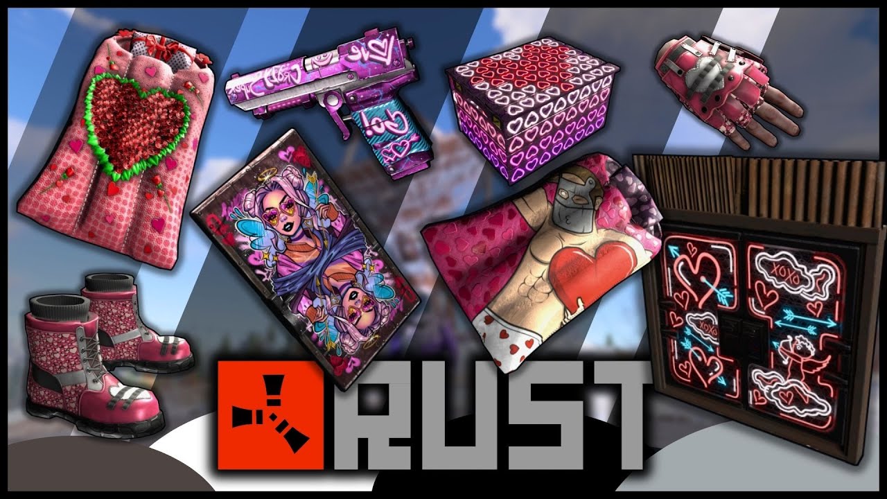 Rust New Skins/Valentines Day ️ Crazy Love SAP/Love Arrow Metal Door ...