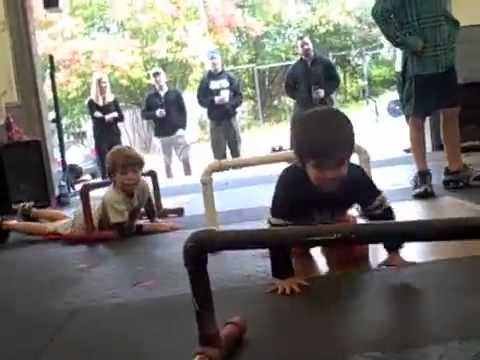 112209 CFNA - CrossFit Kids North Atlanta Obstacle Course - YouTube