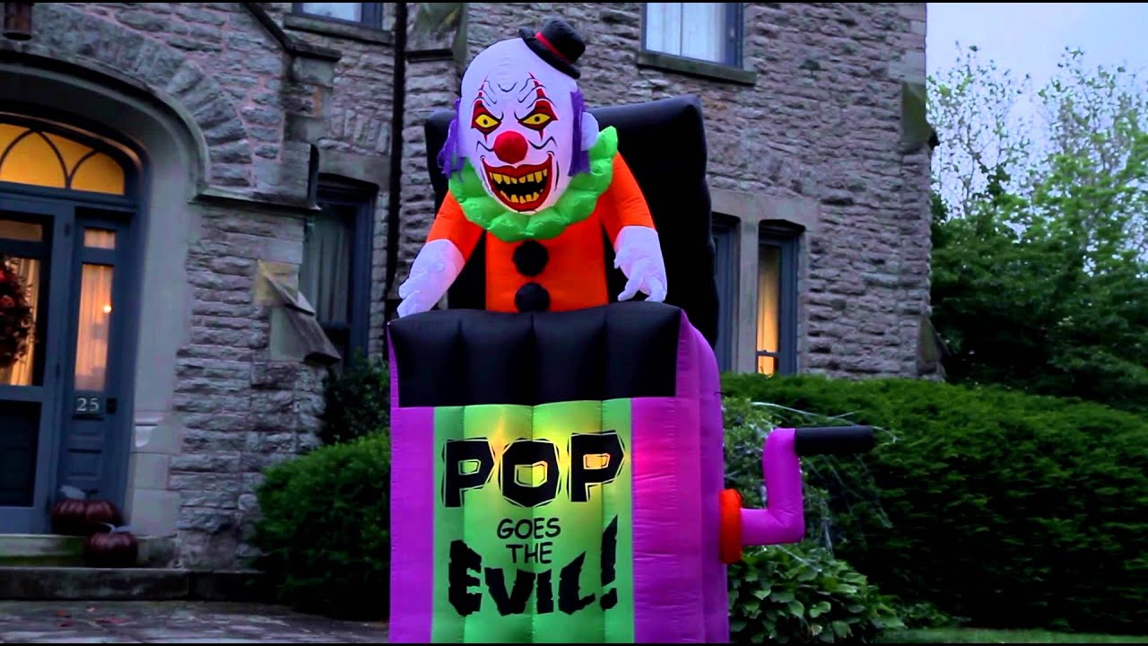 Pop Goes the Evil Inflatable - Grandin Road - YouTube