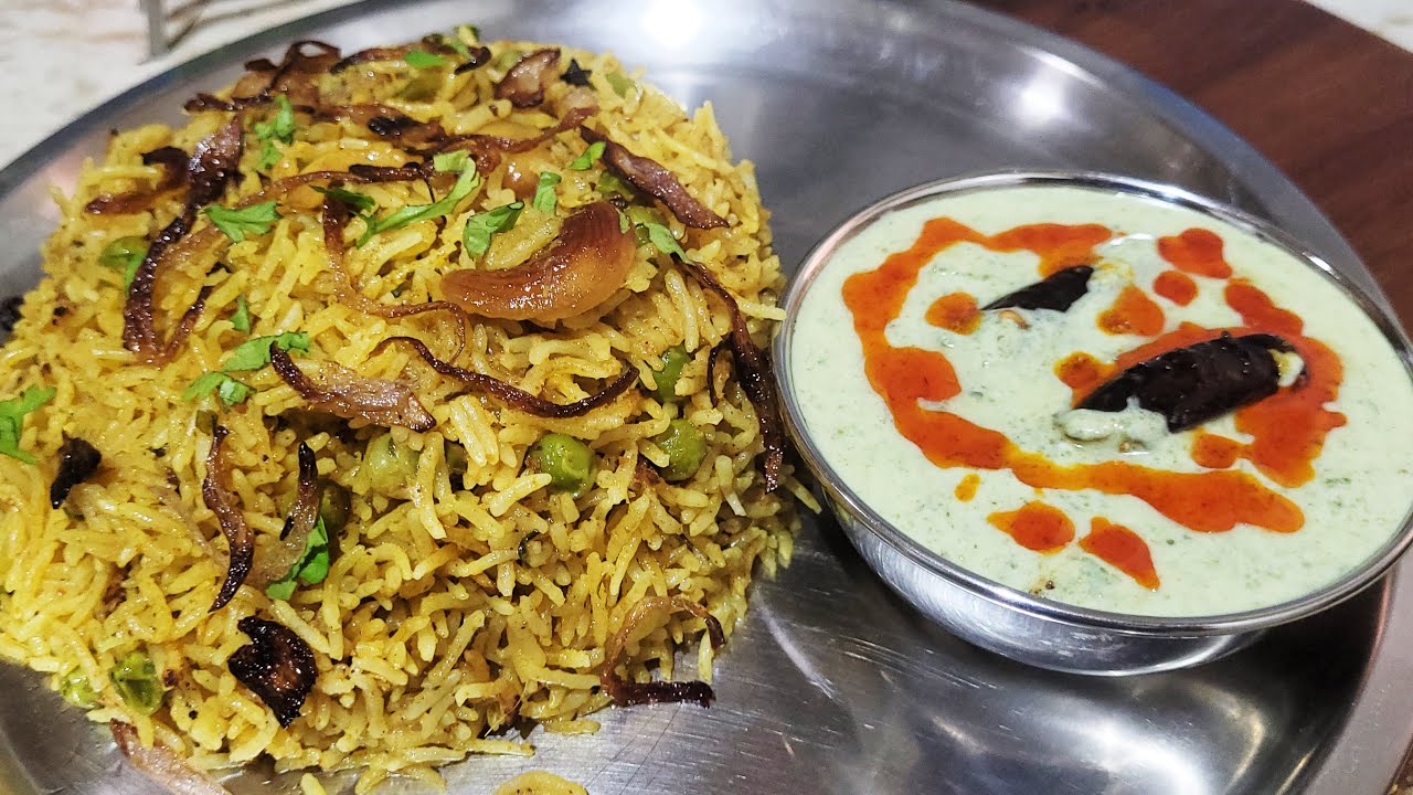 MASALA RICE with Special RAITA 10 ని.లో హడావడి లేకుండ రుచికరమైన Lunch ...