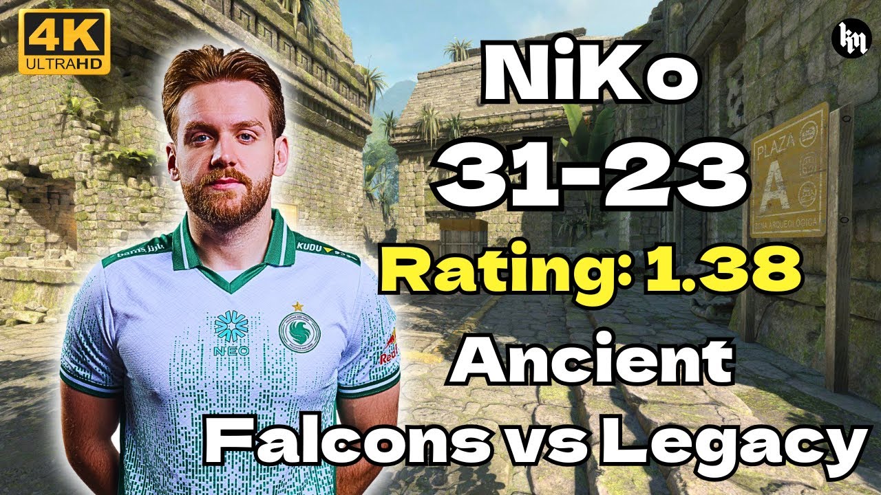 NiKo (31-23) Falcons vs Legacy (Ancient) | FISSURE Playground 2 #cs2 # ...