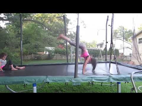 Annie LeBlanc! Random Gymnastics Tricks Acroanna