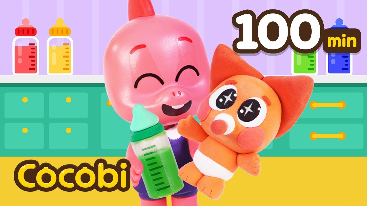 Bebé, ¿Quieres un Biberón de Leche Arcoíris?🍼🌈y Más! Canciones de Color ...