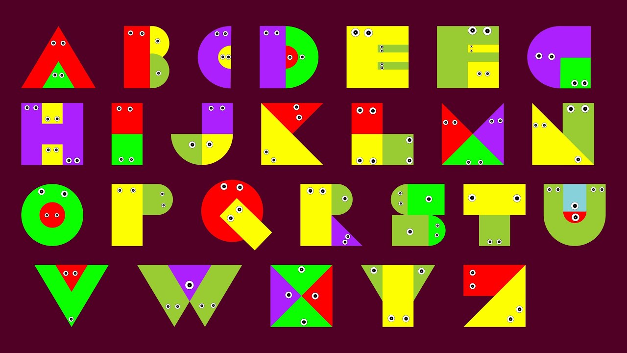 Shapes Alphabet Song | Learn ABCs and Shapes for Kids | Alphabet Song A ...