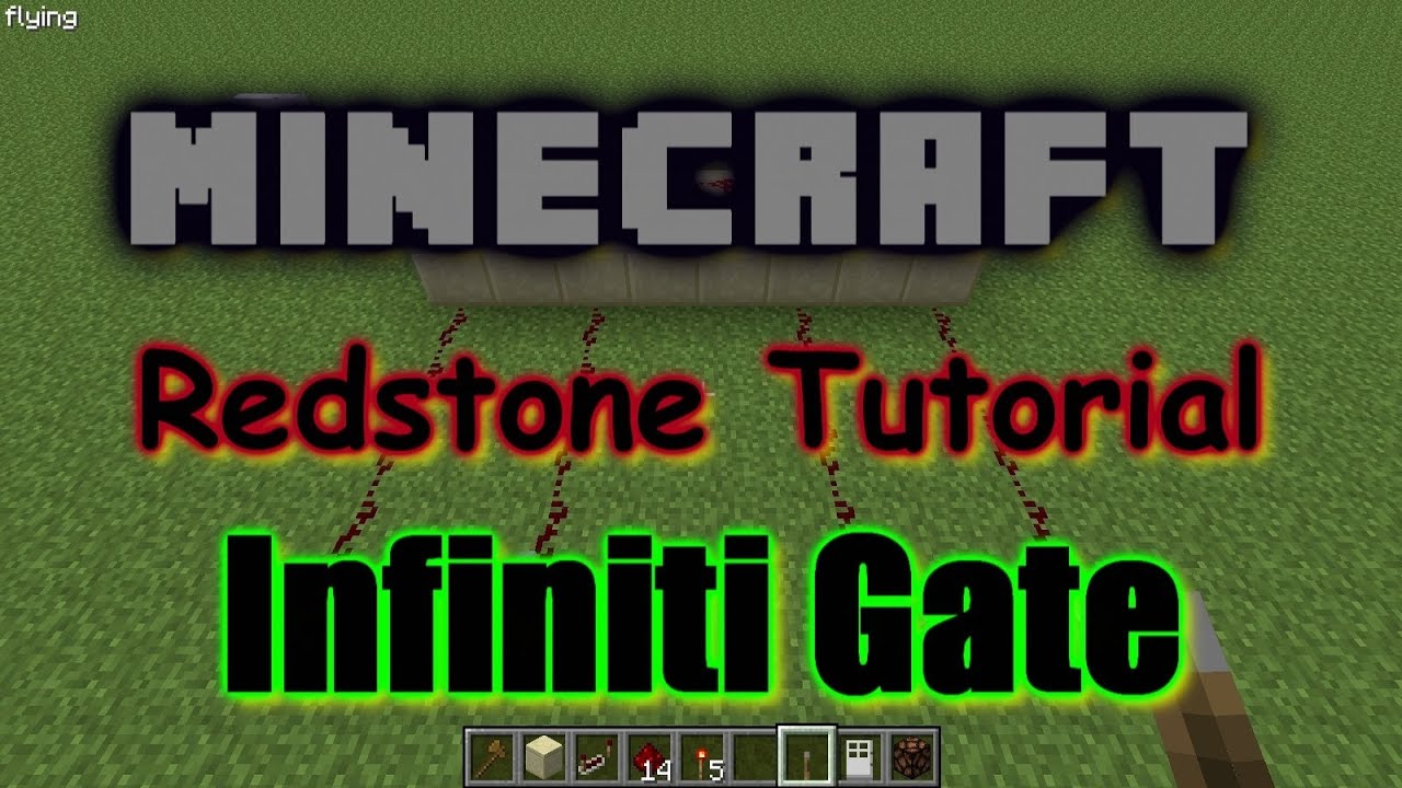 Infinity Lever Door Simple Gate (Redstone tutorial) - YouTube