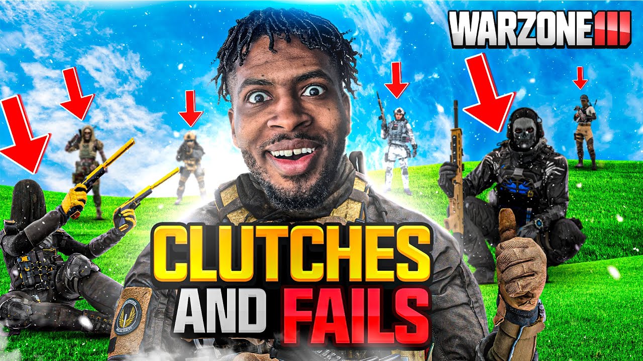 Best Warzone Endgame Clutches & Fails - YouTube