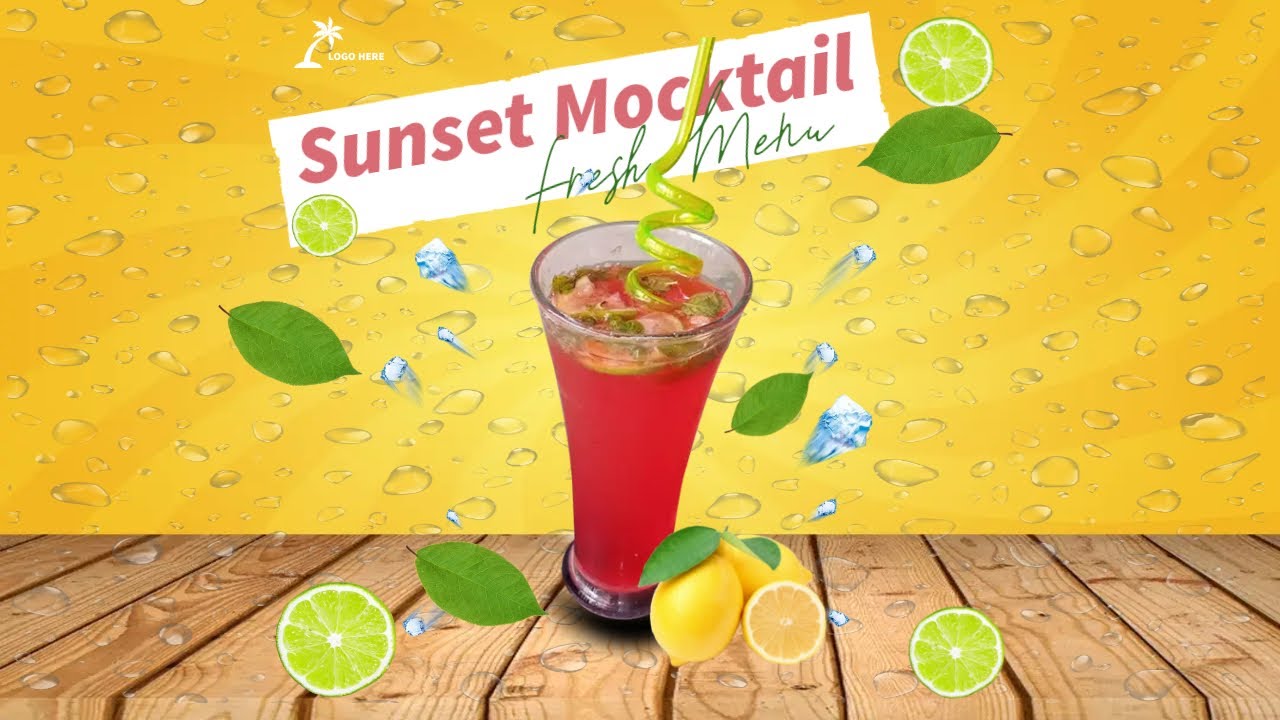 Sunset Mocktail || Sunset Mocktail Recipe || How to make Sunset ...