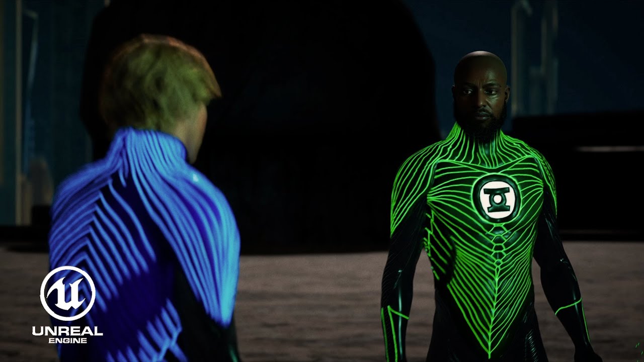 Green Lantern X Blue Lantern Fight Scene I UE5 Unreal Engine 5.2 - YouTube