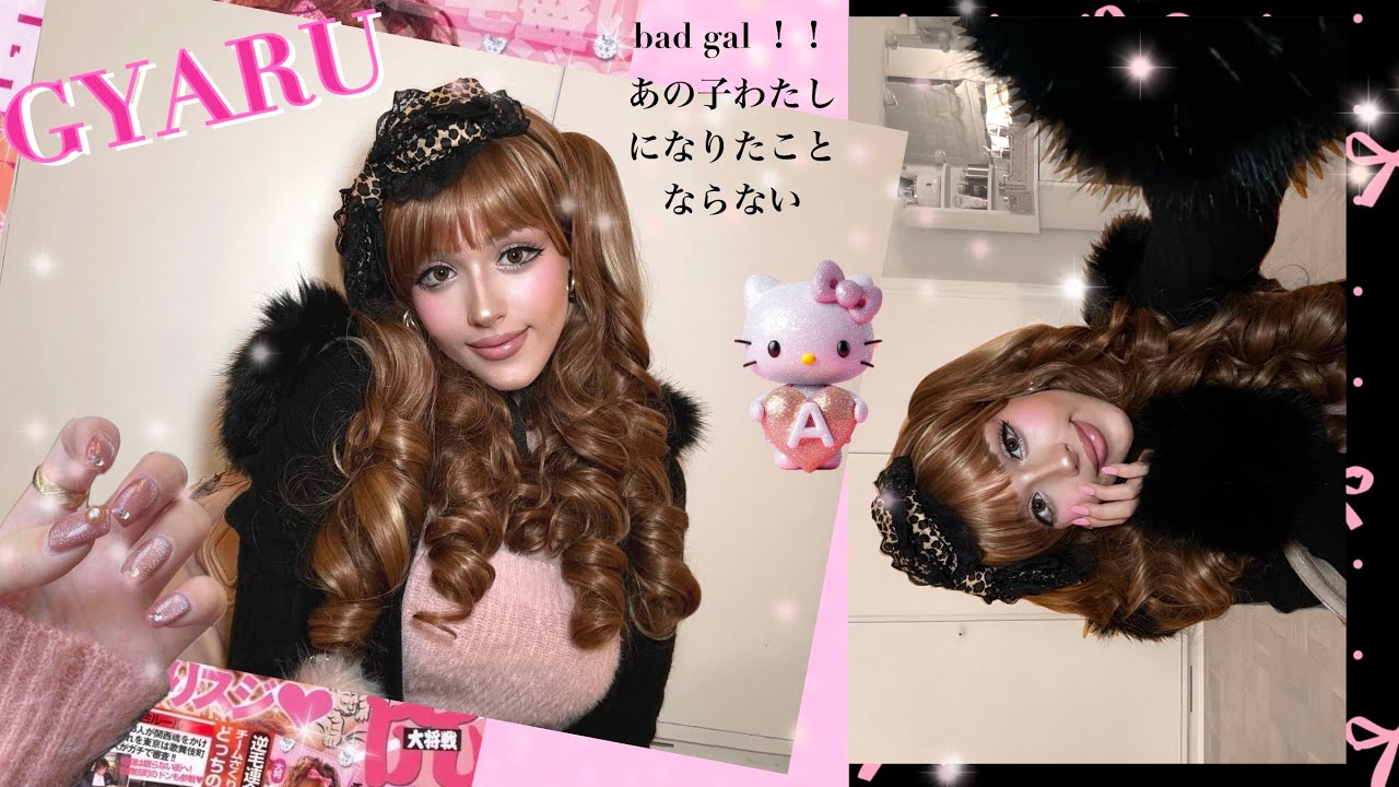 +ﾟ*♡̷̷*.+ﾟTURNING GYARU ギャル 🐆🌸 ⎢japanese makeup on western features ...