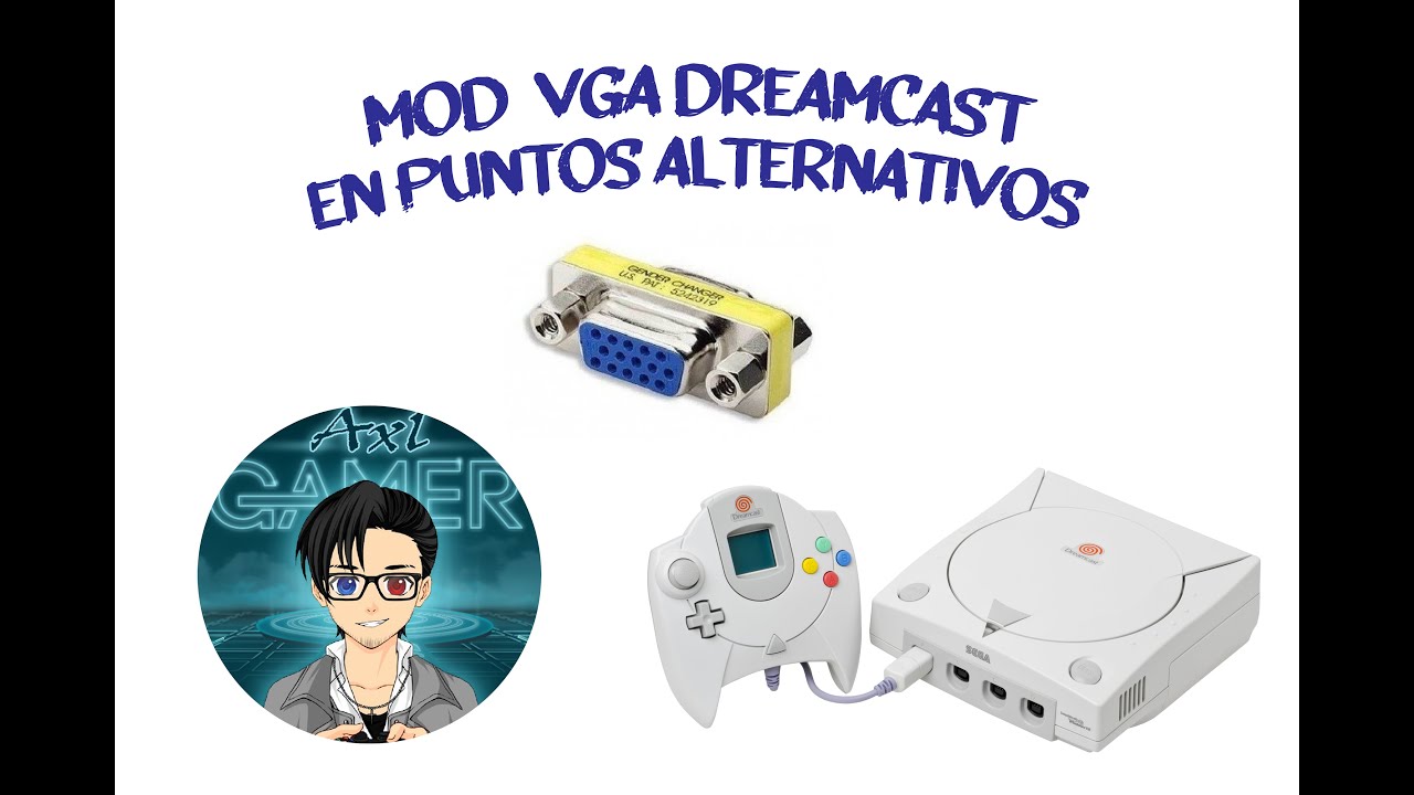 MOD Dreamcast: VGA en puntos alternativos de la placa - YouTube