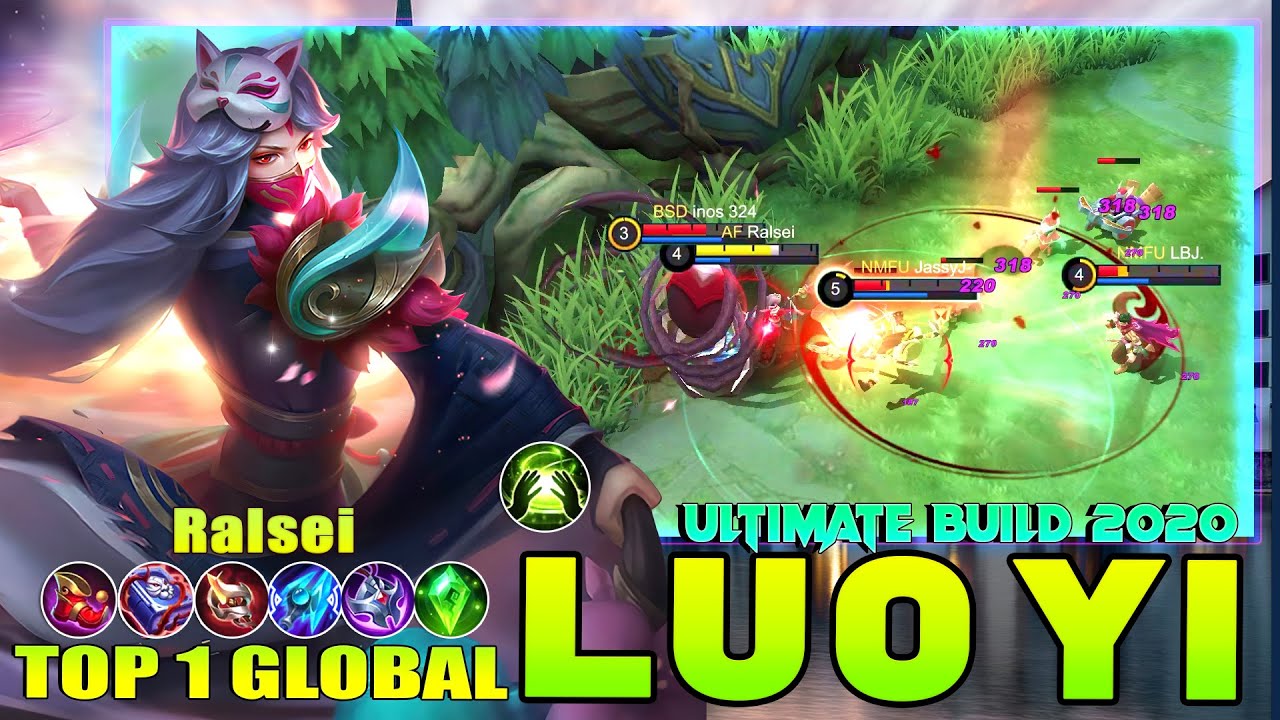 Luo Yi Ultimate Build! Top 1 Global Luo Yi by Ralsei ~ Mobile Legends ...