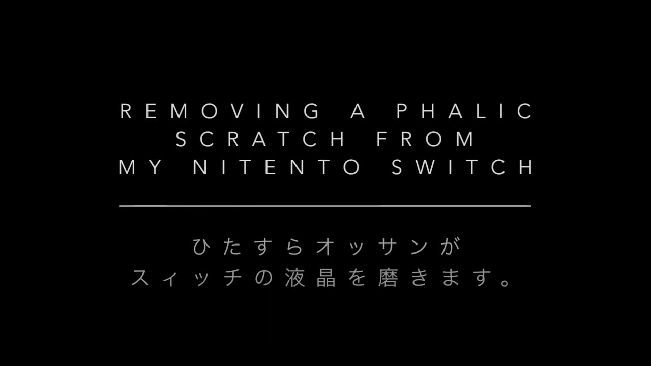 Removing a scratch from my Nintendo Switch. - YouTube