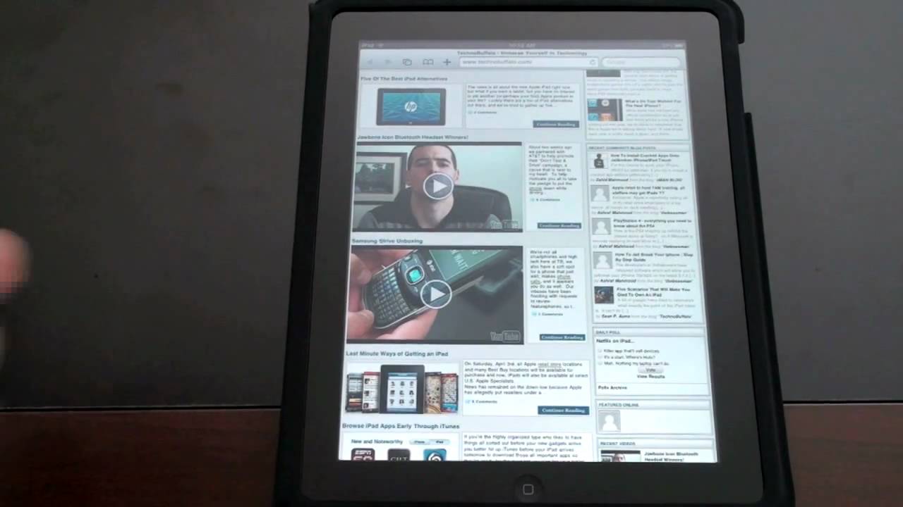 Apple iPad: Web Browsing Overview - YouTube