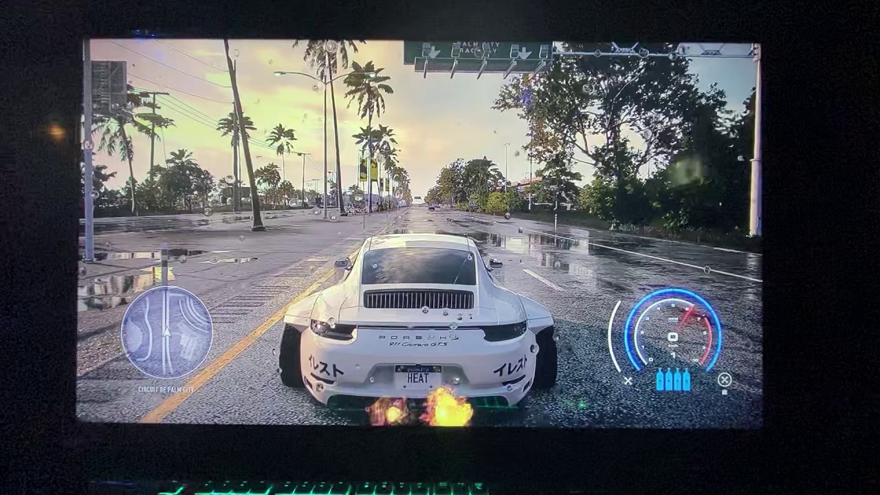 Porsche 911 Carrera GTS backfire need for speed heat - YouTube