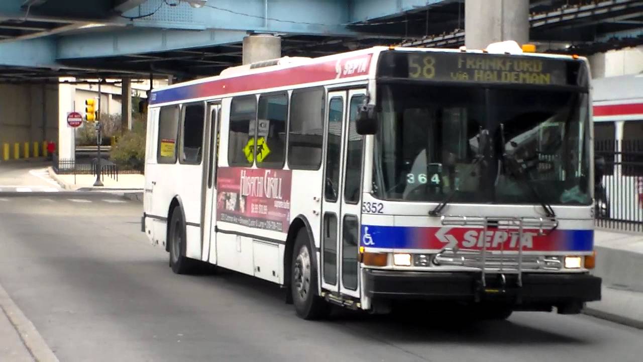 SEPTA BUSES: NABI IKARUS 5352 & NEW FLYER 5896 - YouTube