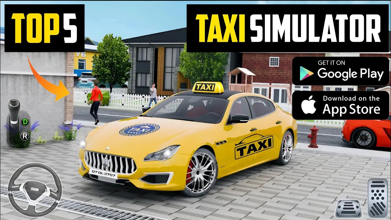 Top 5 BEST TAXI SIMULATOR Games For Android 😍🔥|| 2024 || 5 Best TAXI ...