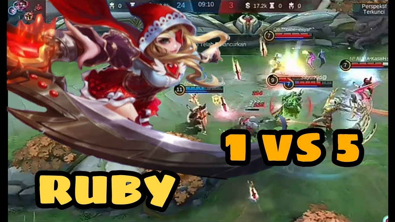 Tik tok RUBY 1vs5 ‼️random tiktok vidio mobile legends - YouTube