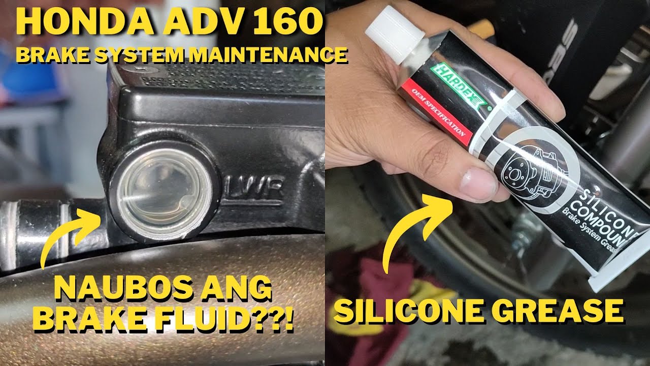 HONDA ADV 160 | FRONT AND REAR BRAKE MAINTENANCE | APPLIED SILICON ...