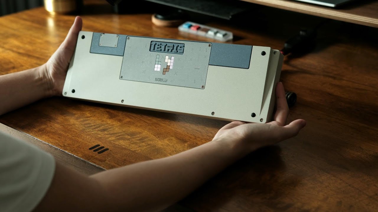 Matrix M6 Tetris - Cotton Candy switches on custom CF Plate Typing ...