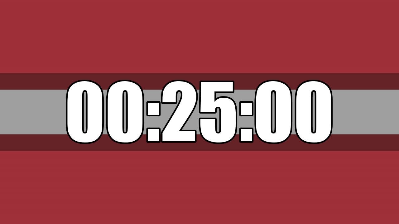25 Minutes Countdown Timer Curated on Latvia Flag Ultra Focus In HD Tik ...