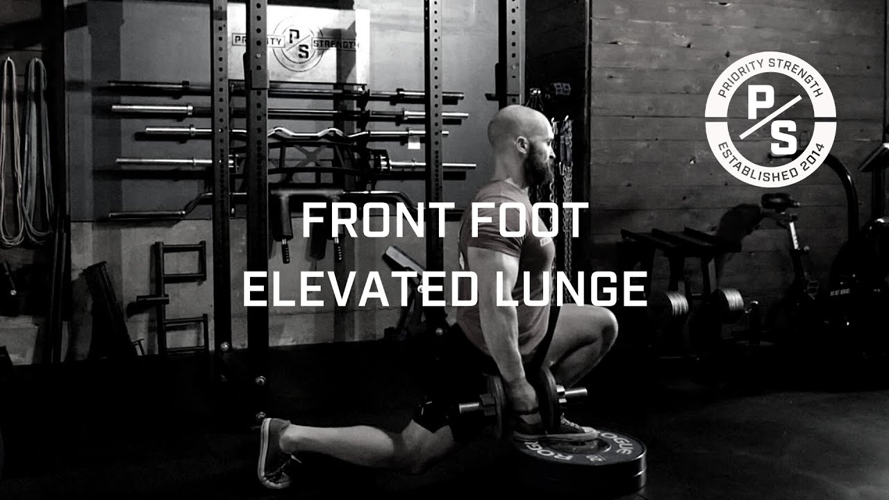 Front Foot Elevated Lunge - YouTube