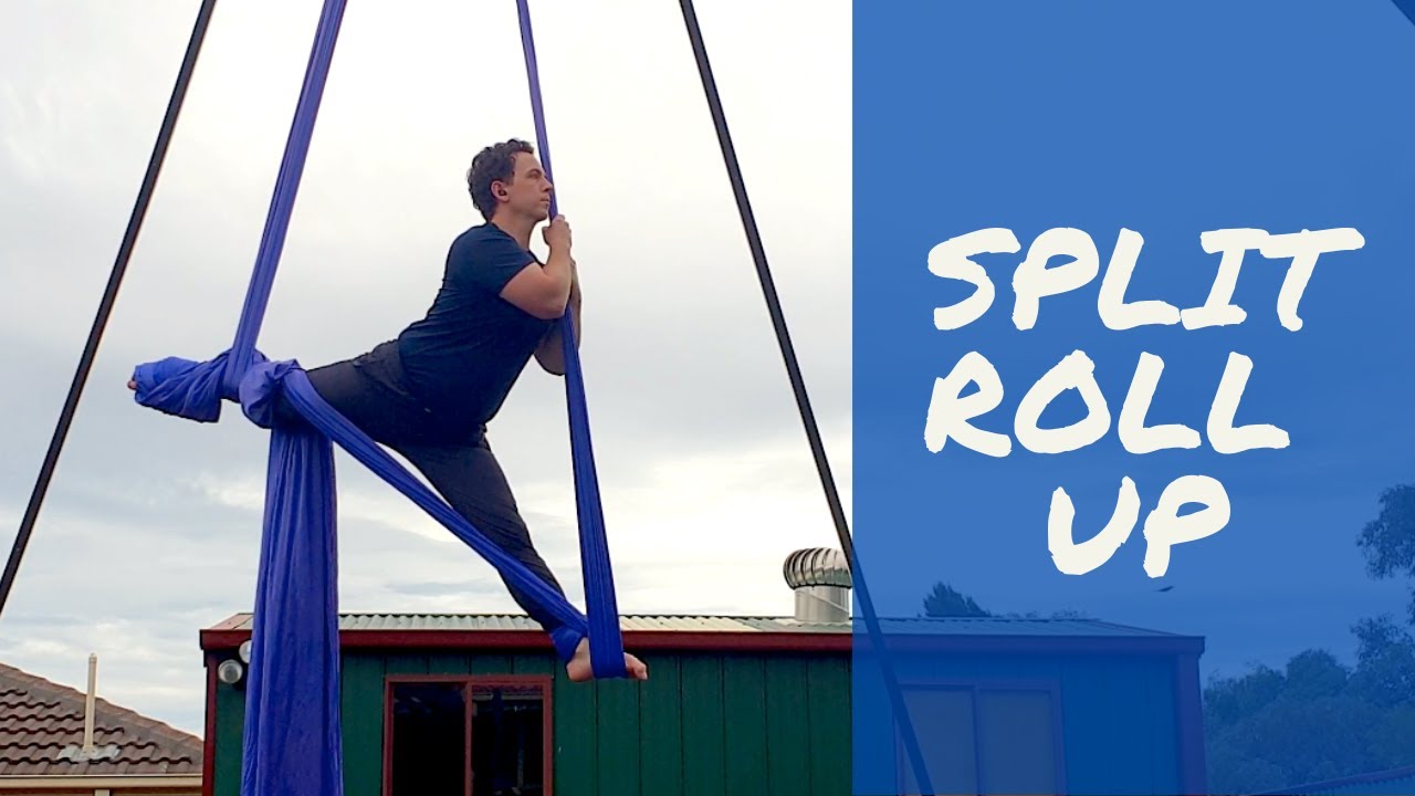 Aerial Silks Split Roll Up Pose Tutorial How To Do An Easy Beginner