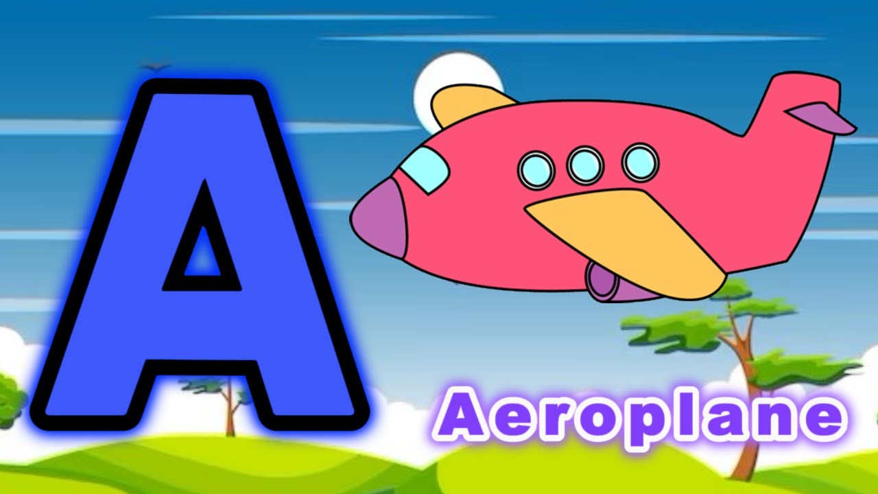 abc, abcd // A for Aeroplane, B for Buss, C for Cow // abc a to z ...