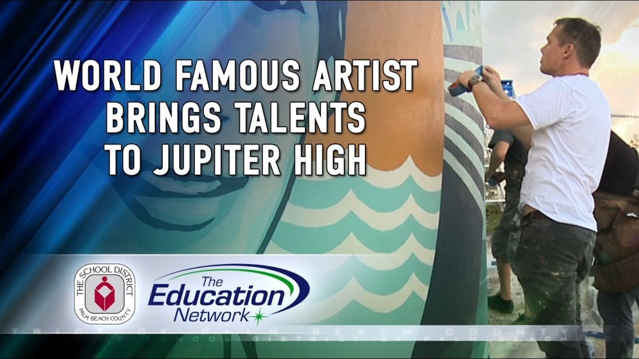 Perry Cohen Mural at Jupiter High - YouTube