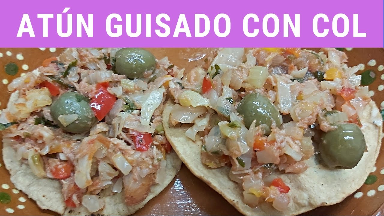Atún guisado con col, sabrosísimo!.- RecetasdeLuzMa - YouTube