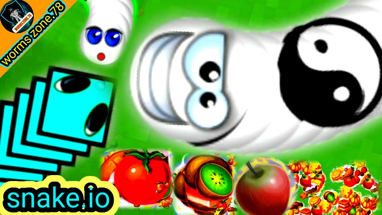 Biggest snake vs food || slither.io || rắn săn moi || @wormszone.78 # ...