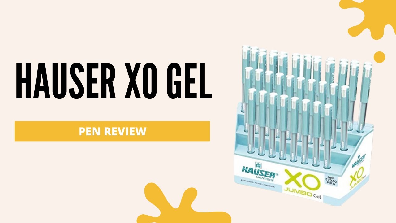 Hauser xo gel pen review | Hauser xo jumbo gel pen | Hauser xo pen ...