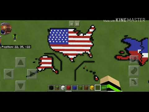 My pixel art map in Minecraft! - YouTube