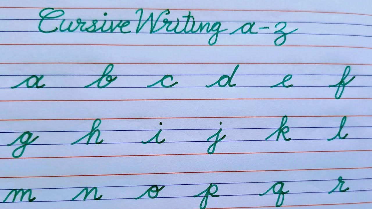 Beautiful cursive letters | cursive handwriting practice | small ...