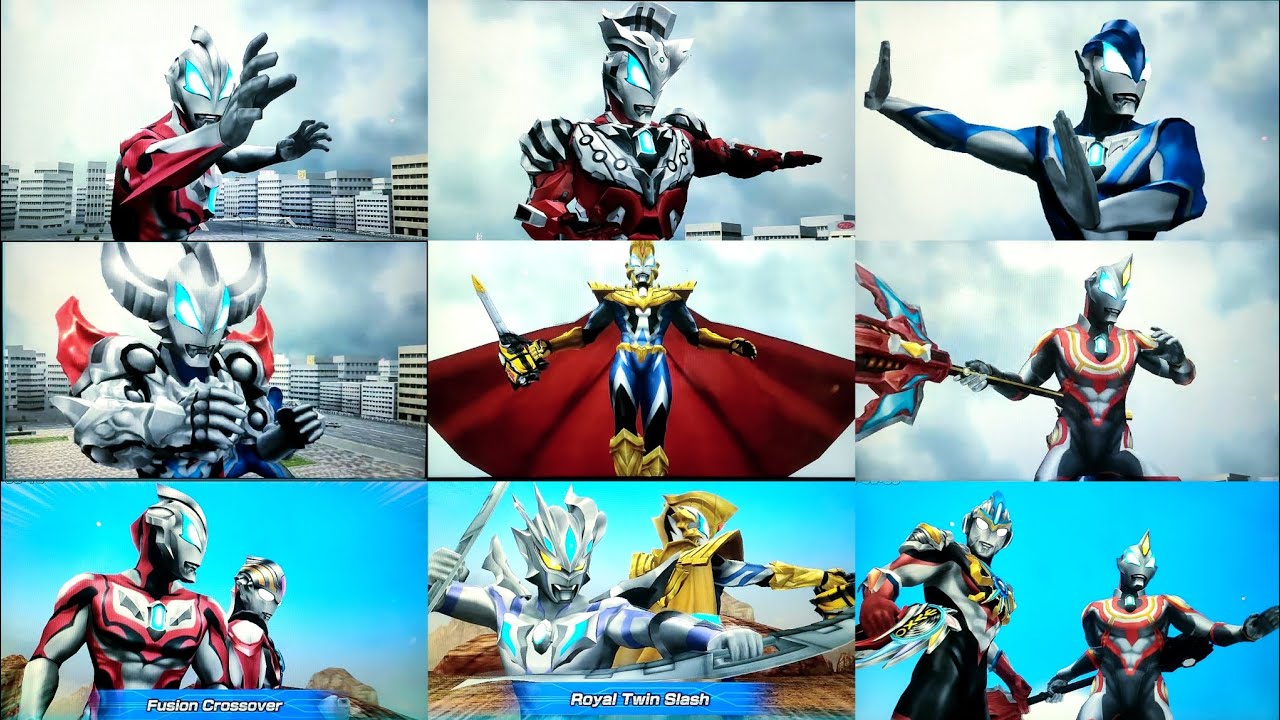 Ultraman Geed All Form & Attacks! [ Part 1 ] | Ultraman Fusion Fight R ...