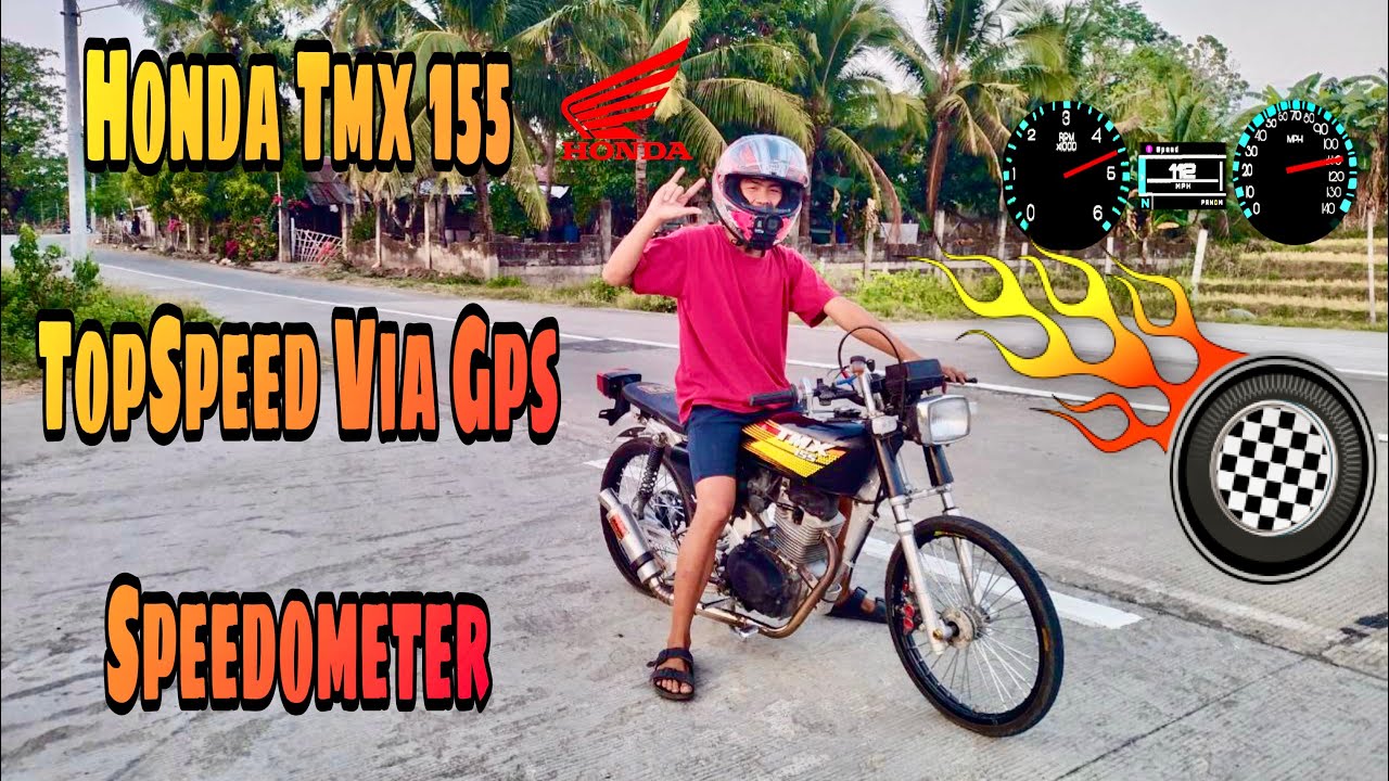 HONDA TMX 155 TOPSPEED VIA GPS SPEEDOMETER - YouTube