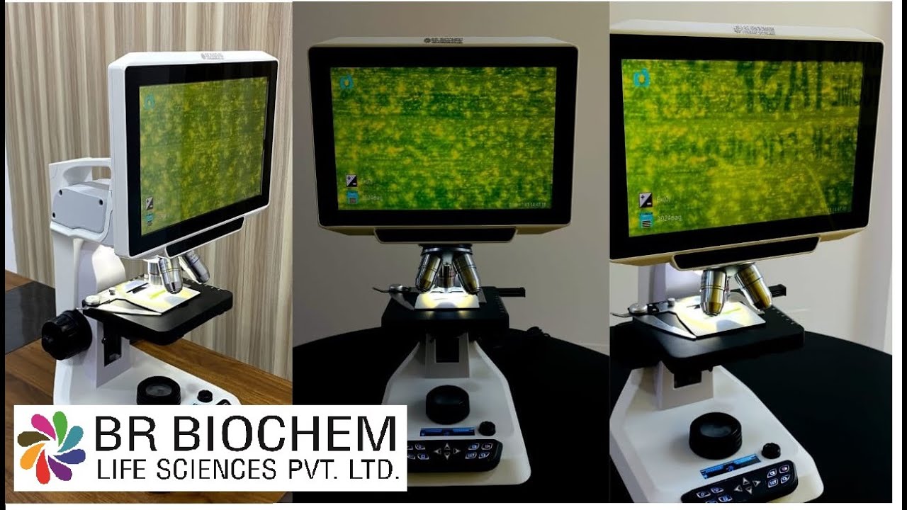 LCD Digital Fluorescent Microscope - YouTube