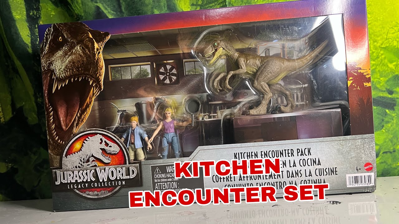 Jurassic World Lagacy Collection: Kitchen Encounter Set Toy Review ...