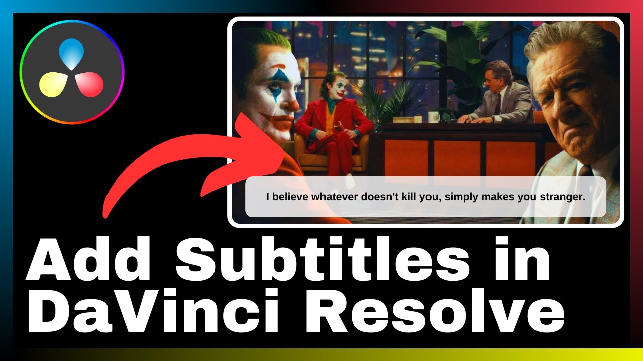 How to Add Subtitles in DaVinci Resolve - YouTube