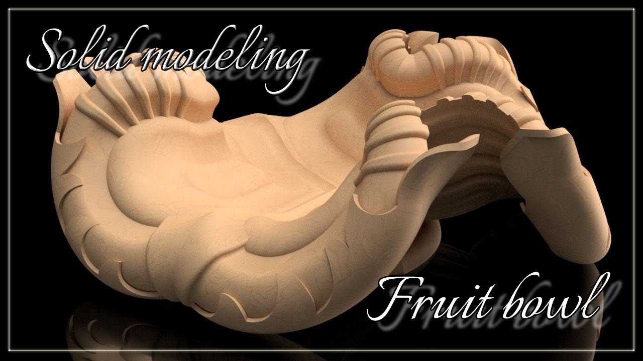 Inventor tutorial | How to model a Fruit bowl - YouTube