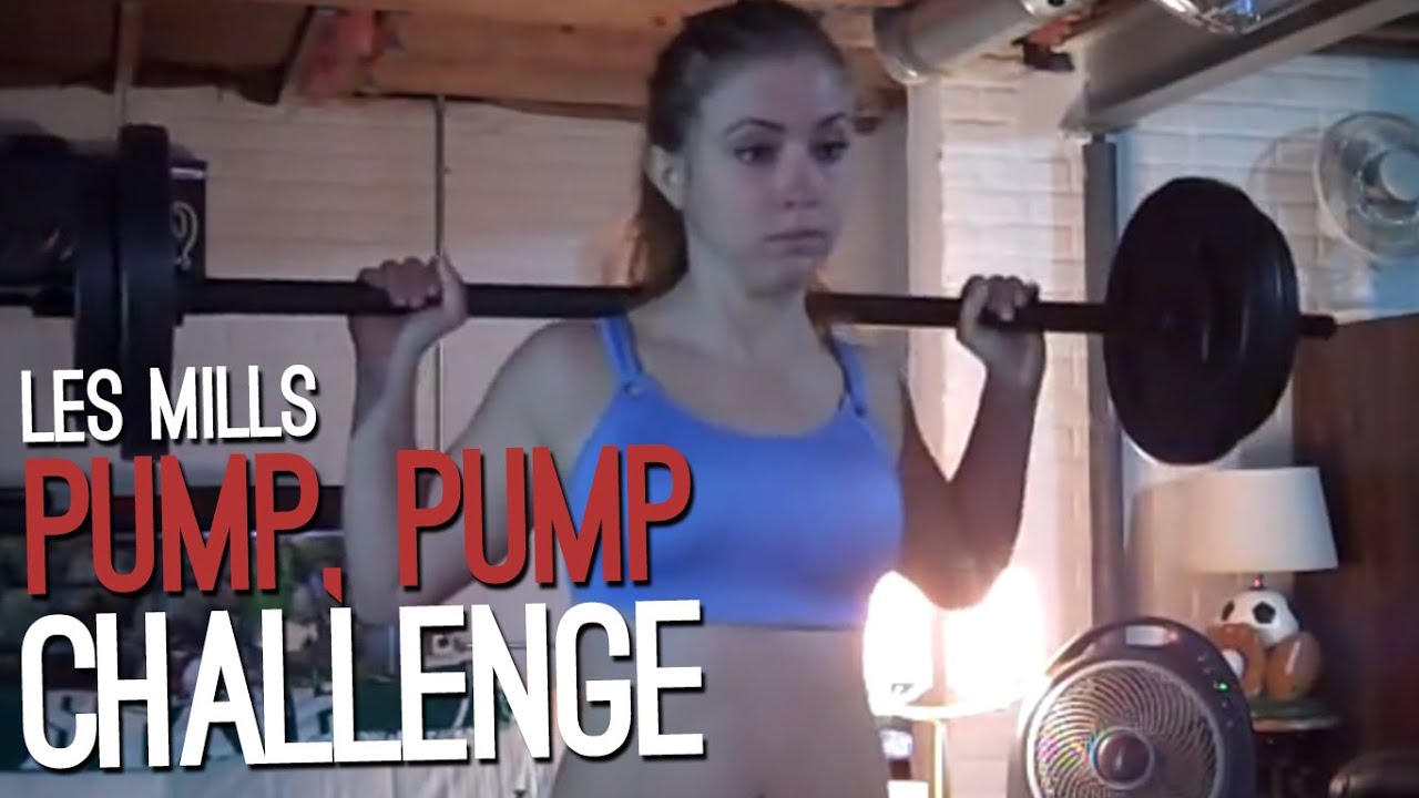 Kelly trying out Les Mills Pump, Pump Challenge - YouTube