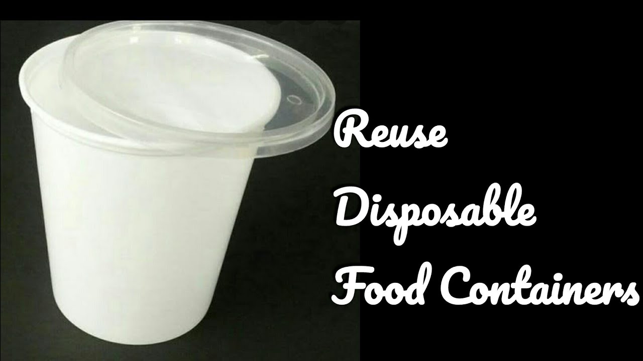 How to reuse disposable food container| Reuse waste containers| Reuse ...