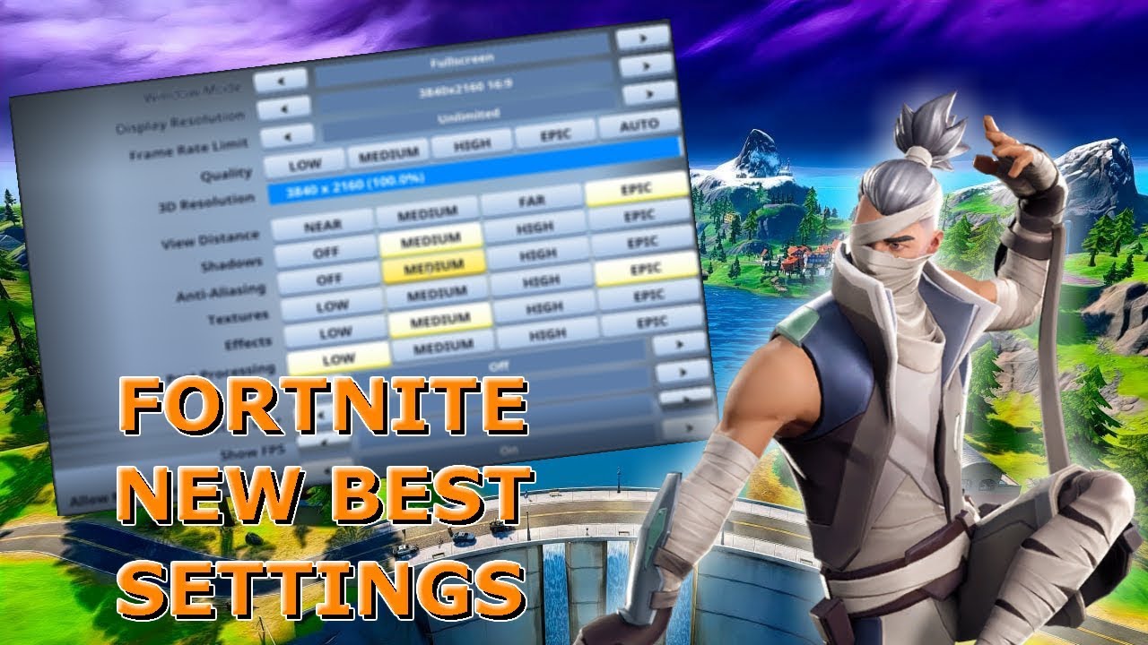 Fortnite Chapter 2 NEW BEST Settings + Keybinds (PC Best Fortnite ...