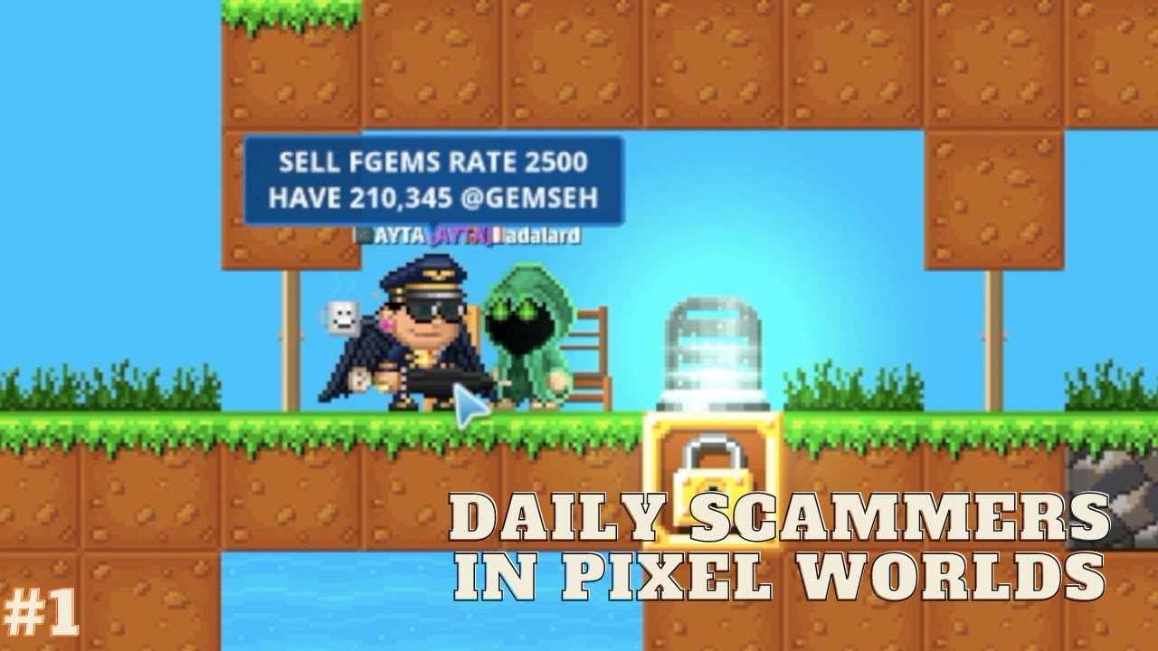 DAILY SCAMMERS | PIXEL WORLDS | - YouTube