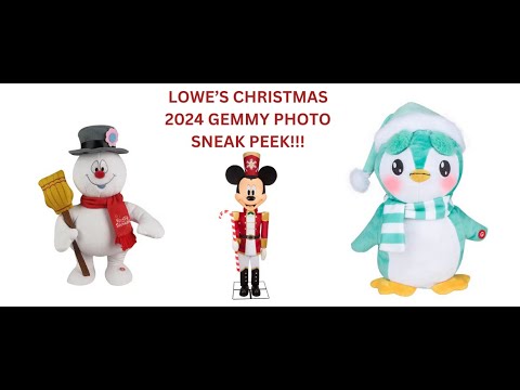 Lowe's Christmas 2024 GEMMY SNEAK PEEKS (Photos) - YouTube